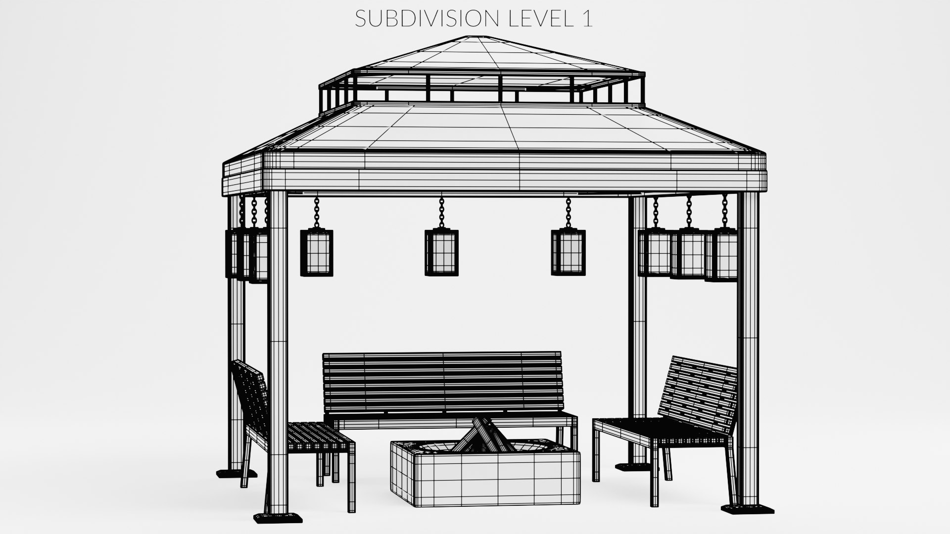 3D Gazebo Setup 03 model - TurboSquid 2054077