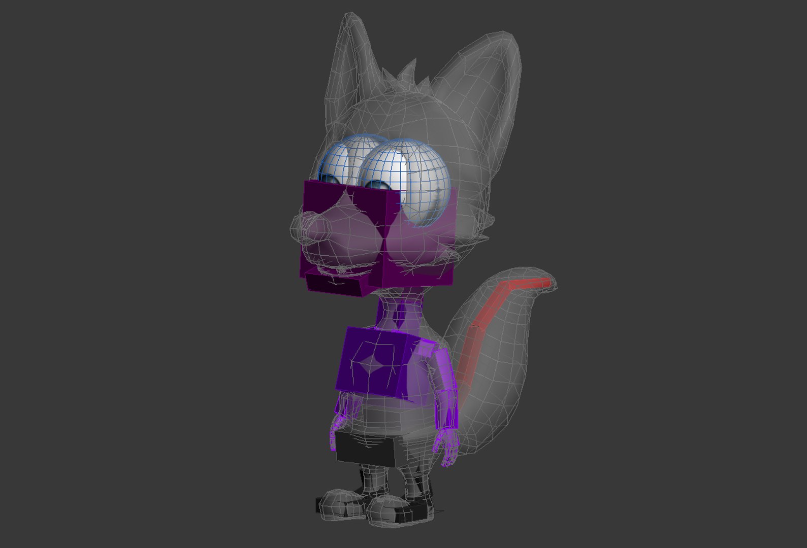 Fox Rigged - 3d Model