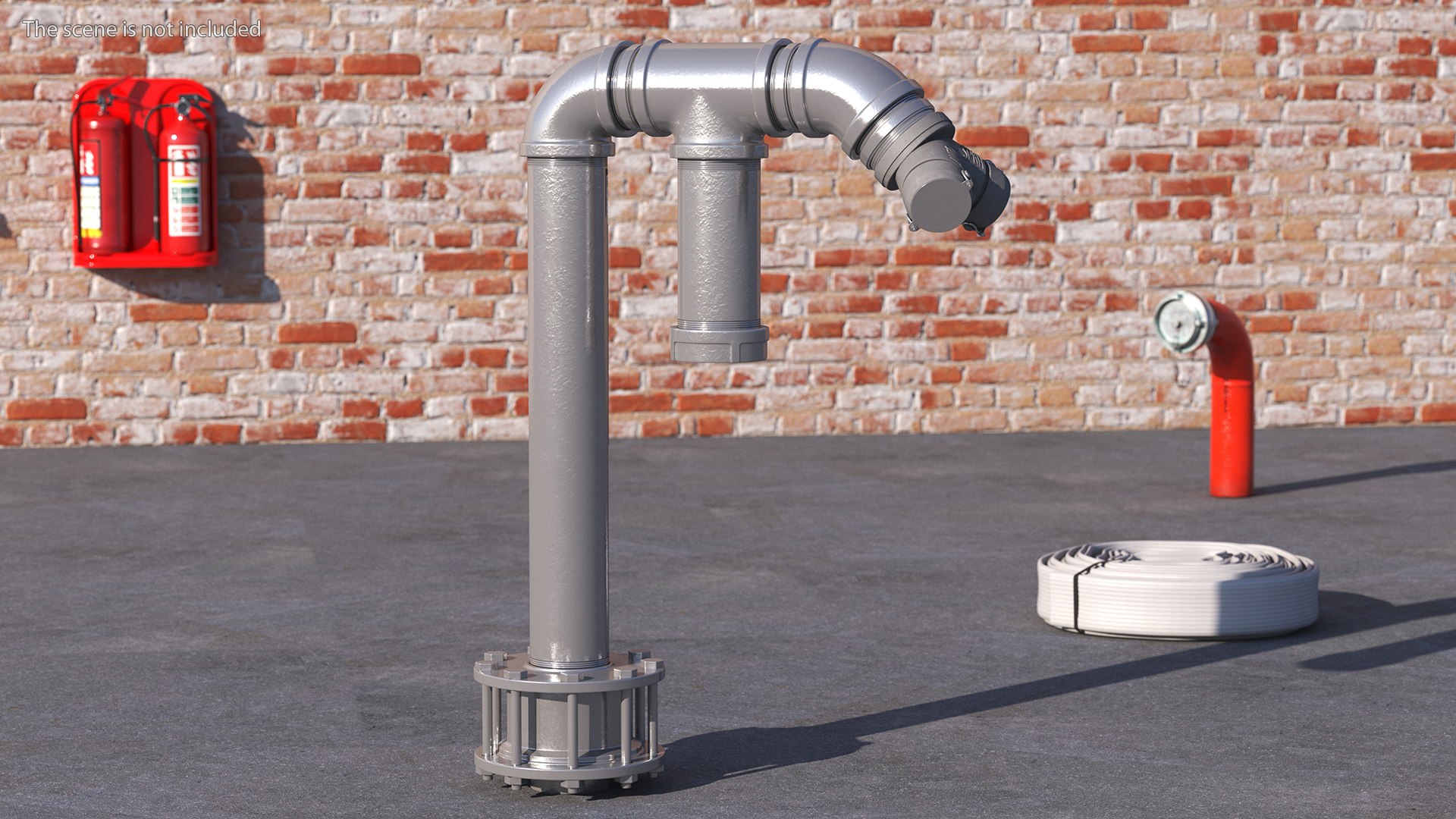 3D Steel Double Pipe Fire Hydrant - TurboSquid 2134058