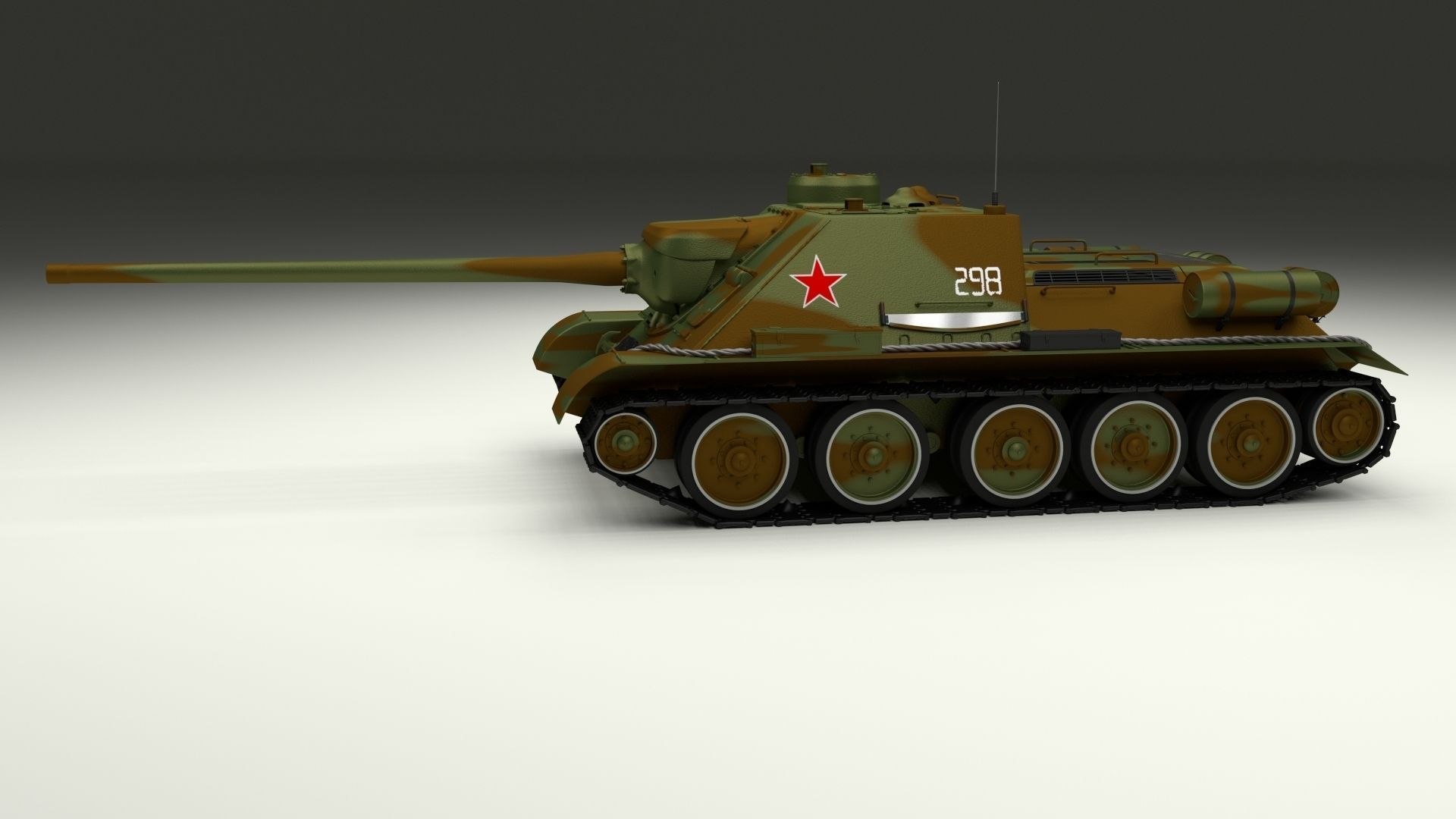 Soviet Tank Destroyer Hdri 3d Model