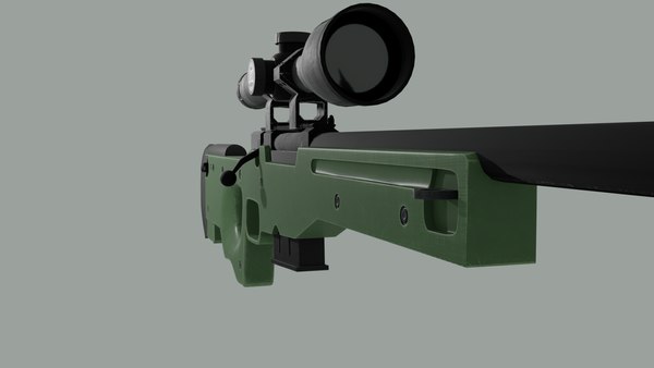 Accuracy international awp rifle 3D model - TurboSquid 1213444