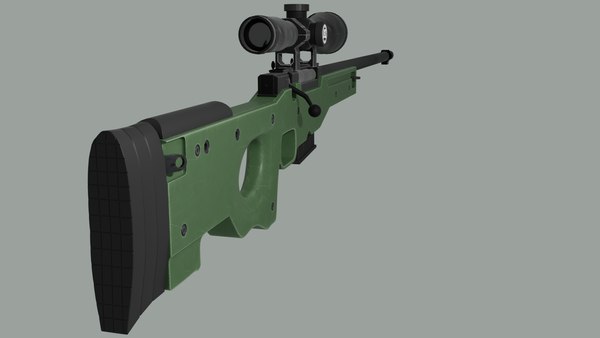 Accuracy international awp rifle 3D model - TurboSquid 1213444