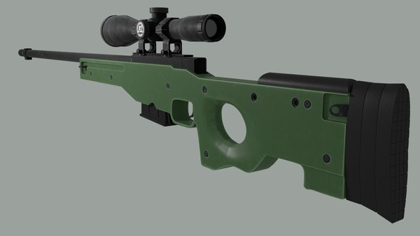 免费AWP狙击步枪3D模型 - TurboSquid 1213444