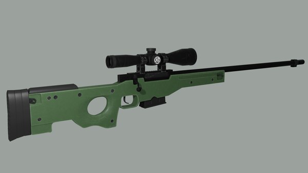 Accuracy international awp rifle 3D model - TurboSquid 1213444
