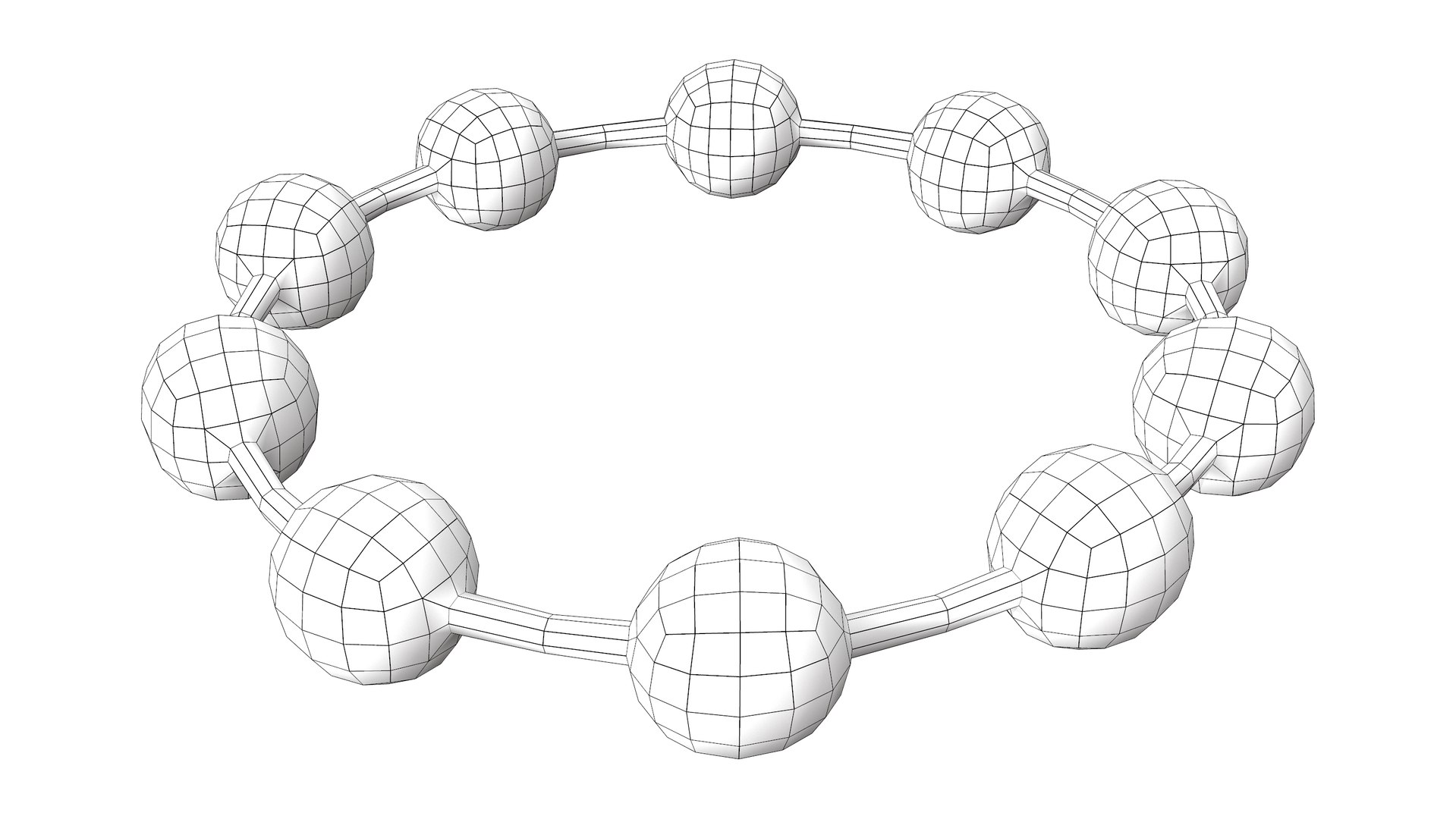 Gold Bids Bracelet 3D Model - TurboSquid 1931822