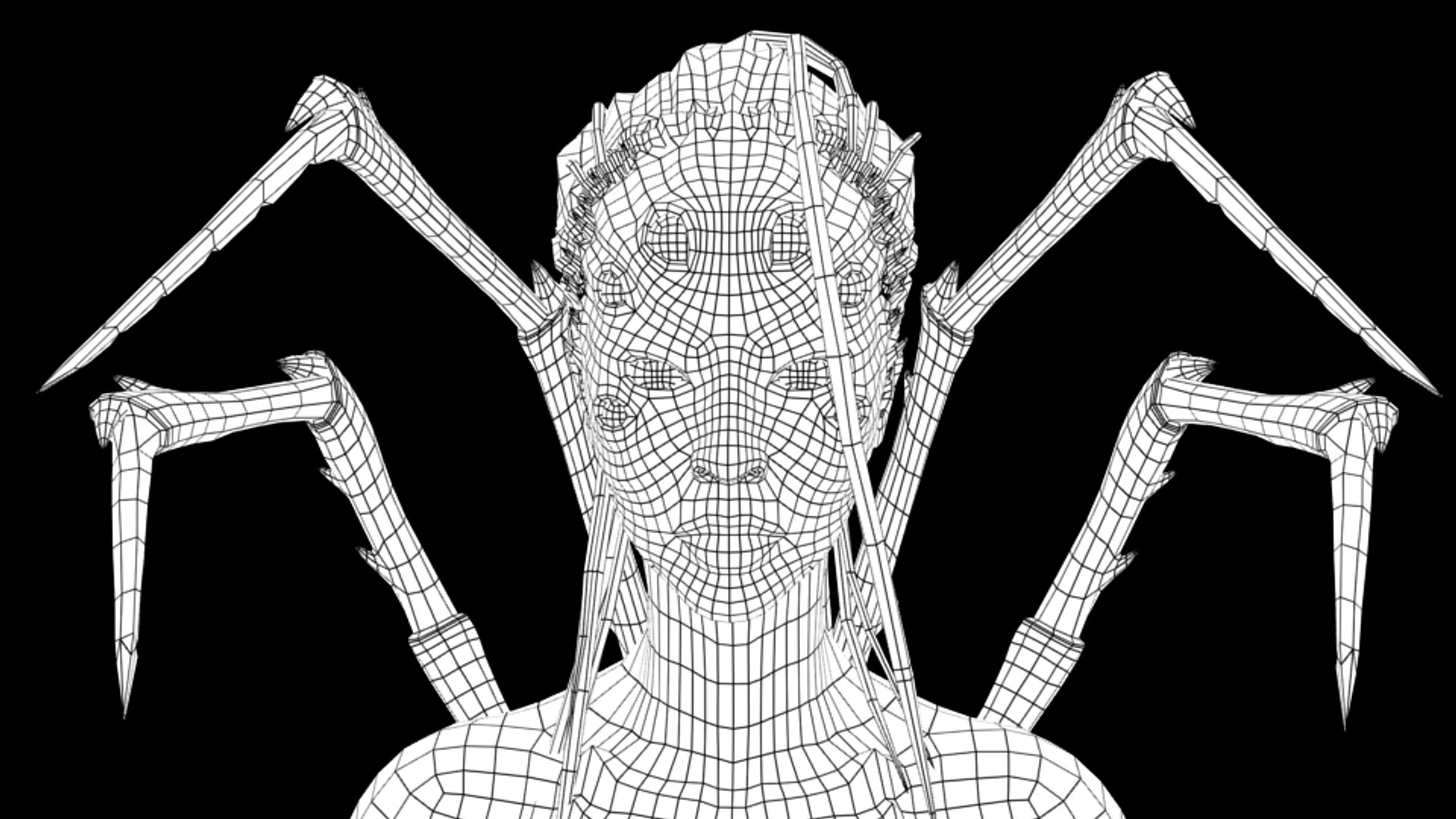 Spider Woman Monster Character 3D Model - TurboSquid 1706108