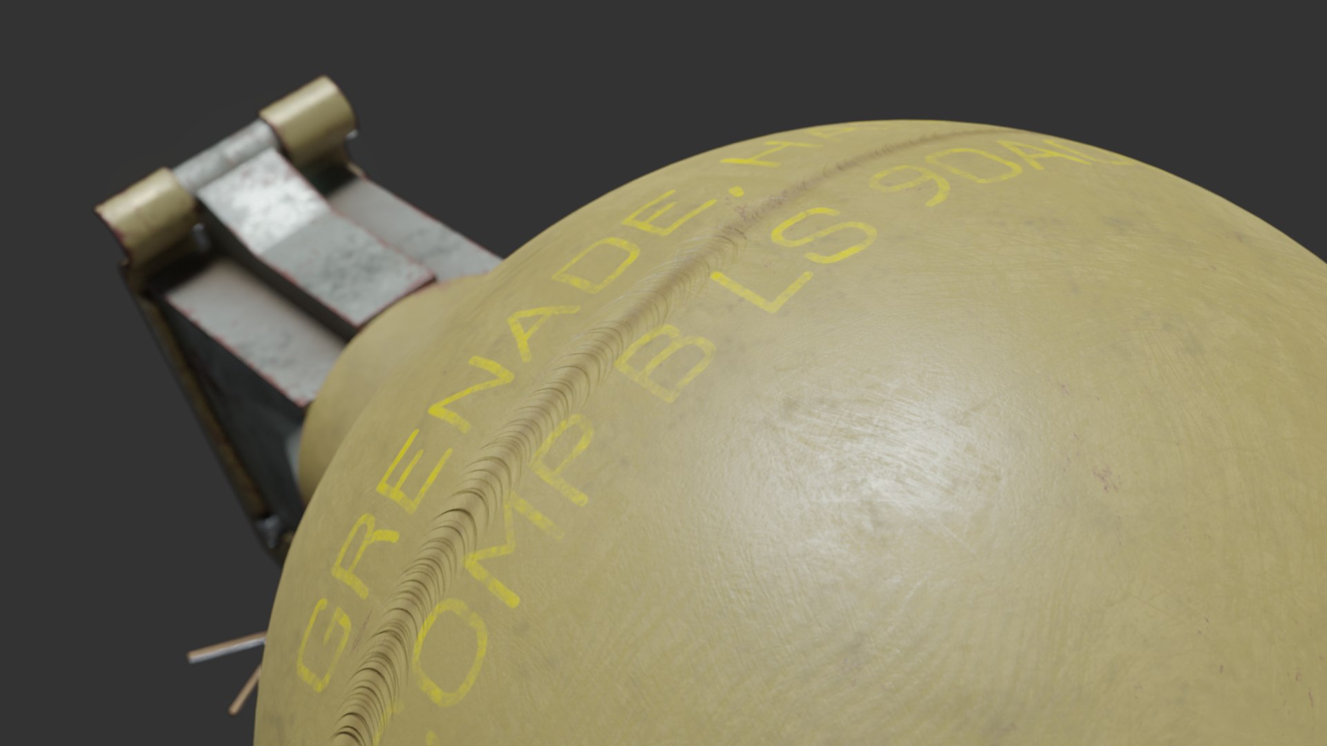 M67 Grenade 3D Model - TurboSquid 1982047