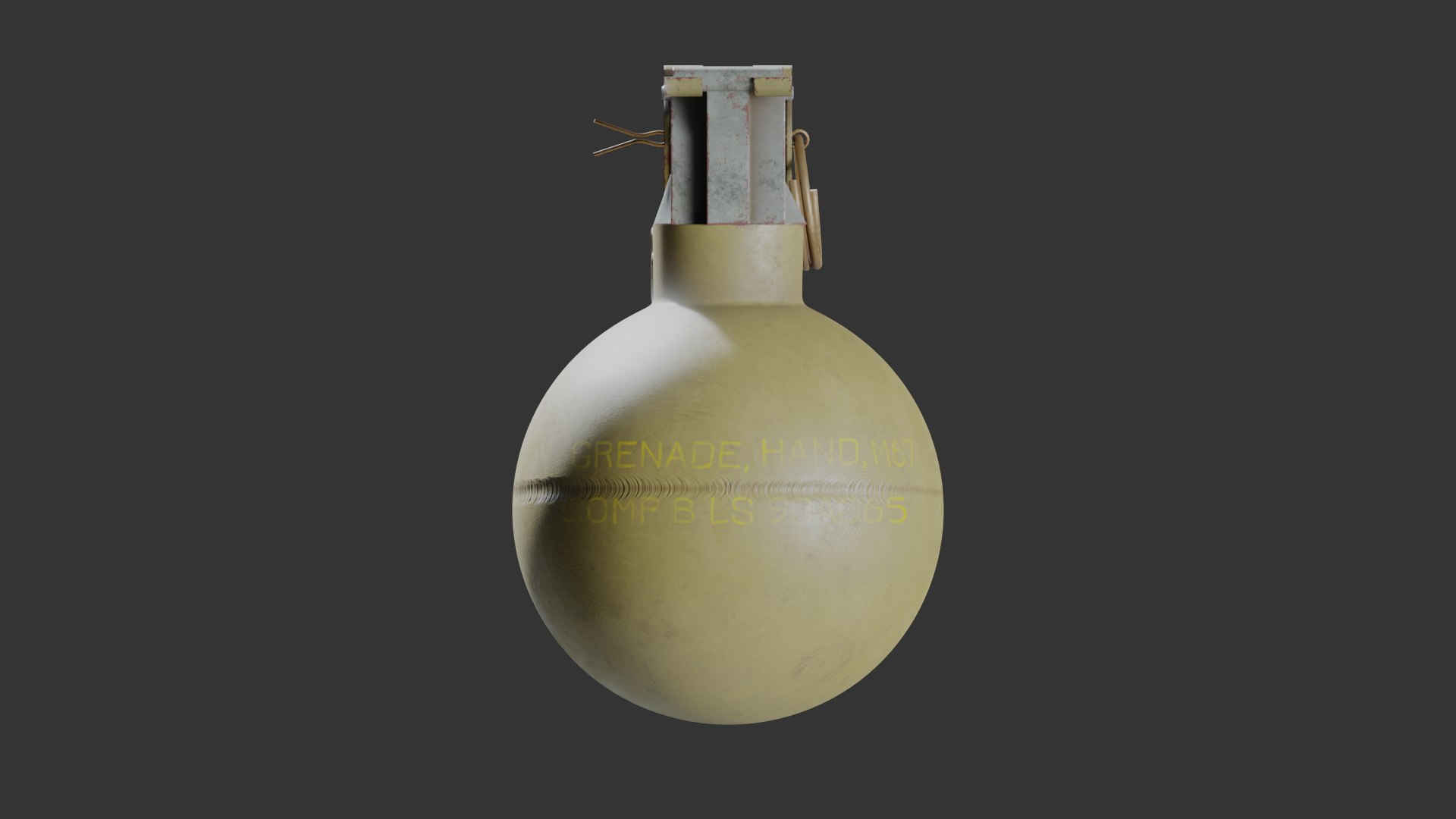 M67 Grenade 3D Model - TurboSquid 1982047
