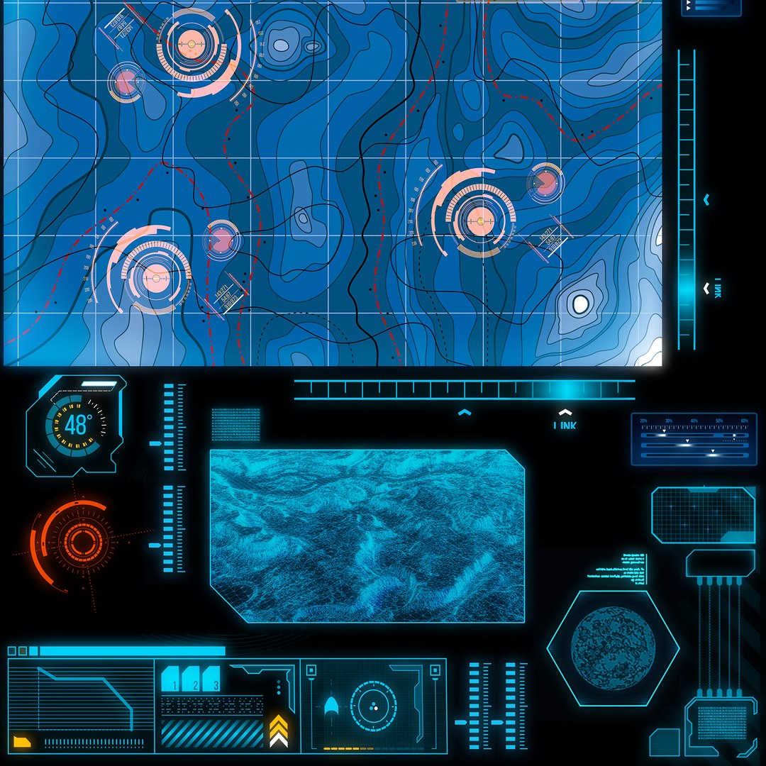 Sci Fi Command Panel 3d Max