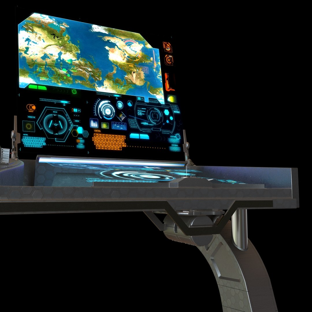 Sci Fi Command Panel 3d Max
