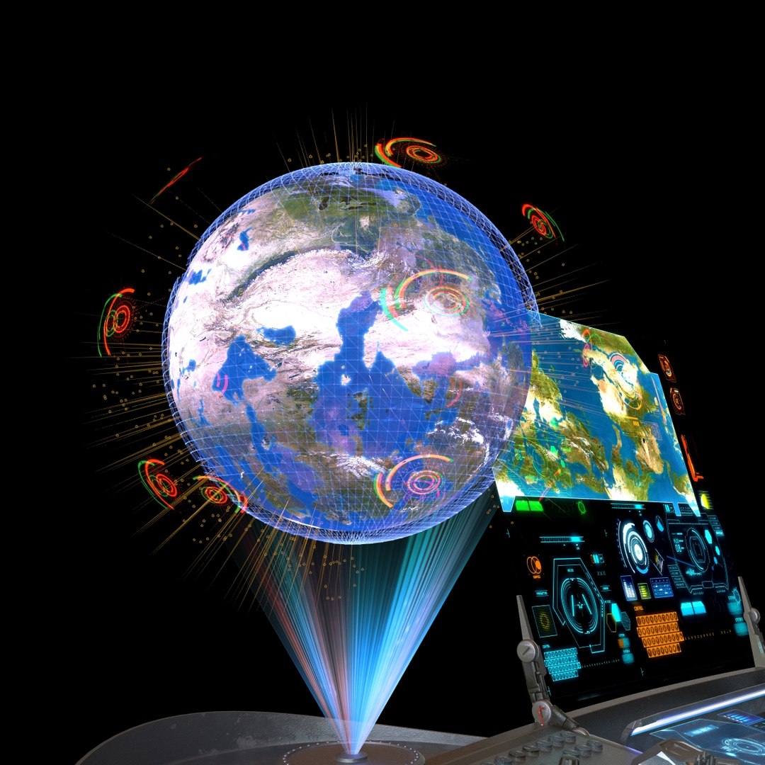 Sci Fi Command Panel 3d Max