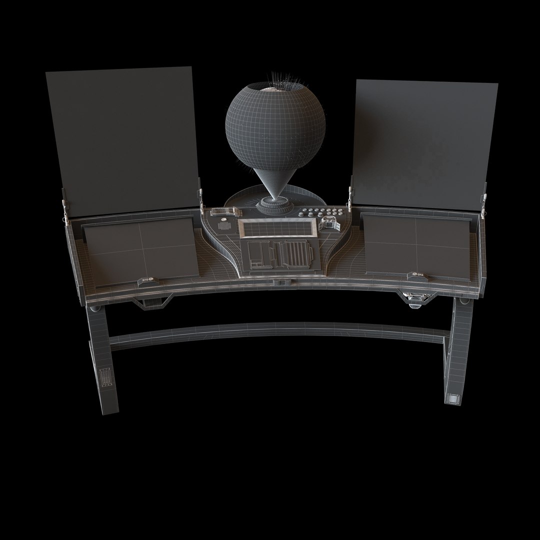 Sci Fi Command Panel 3d Max