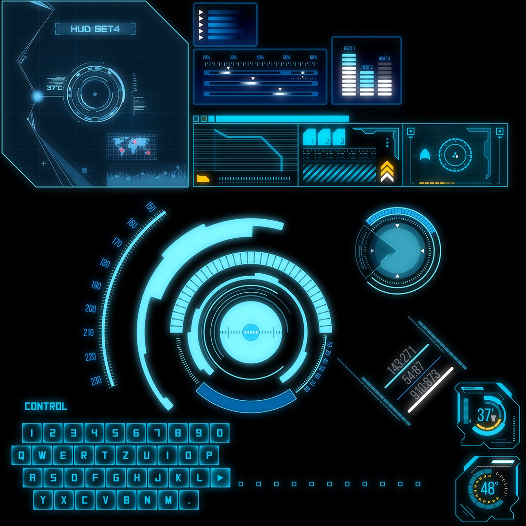 Sci Fi Command Panel 3d Max