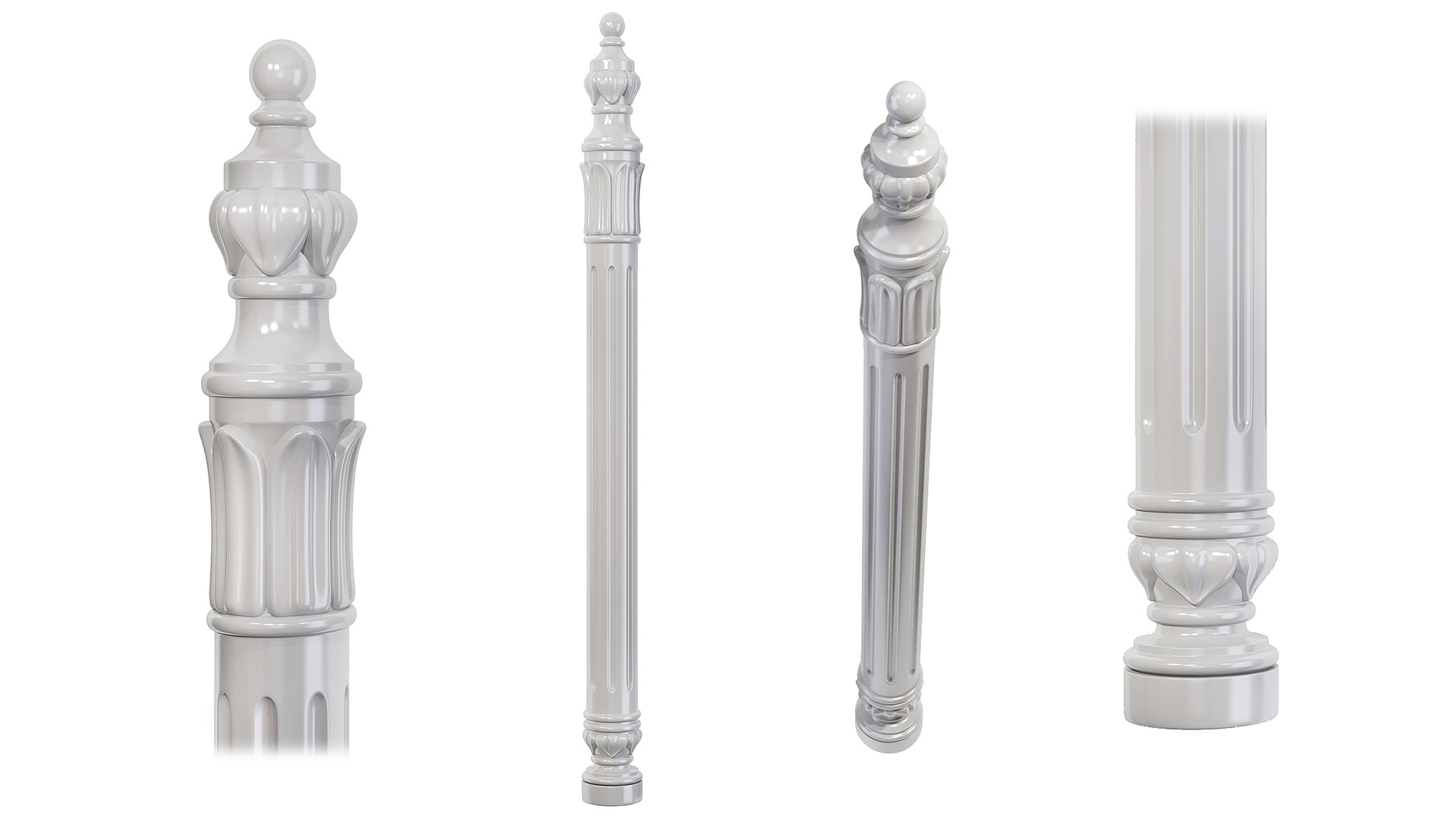 3D Classic Baluster 01 - TurboSquid 2066895