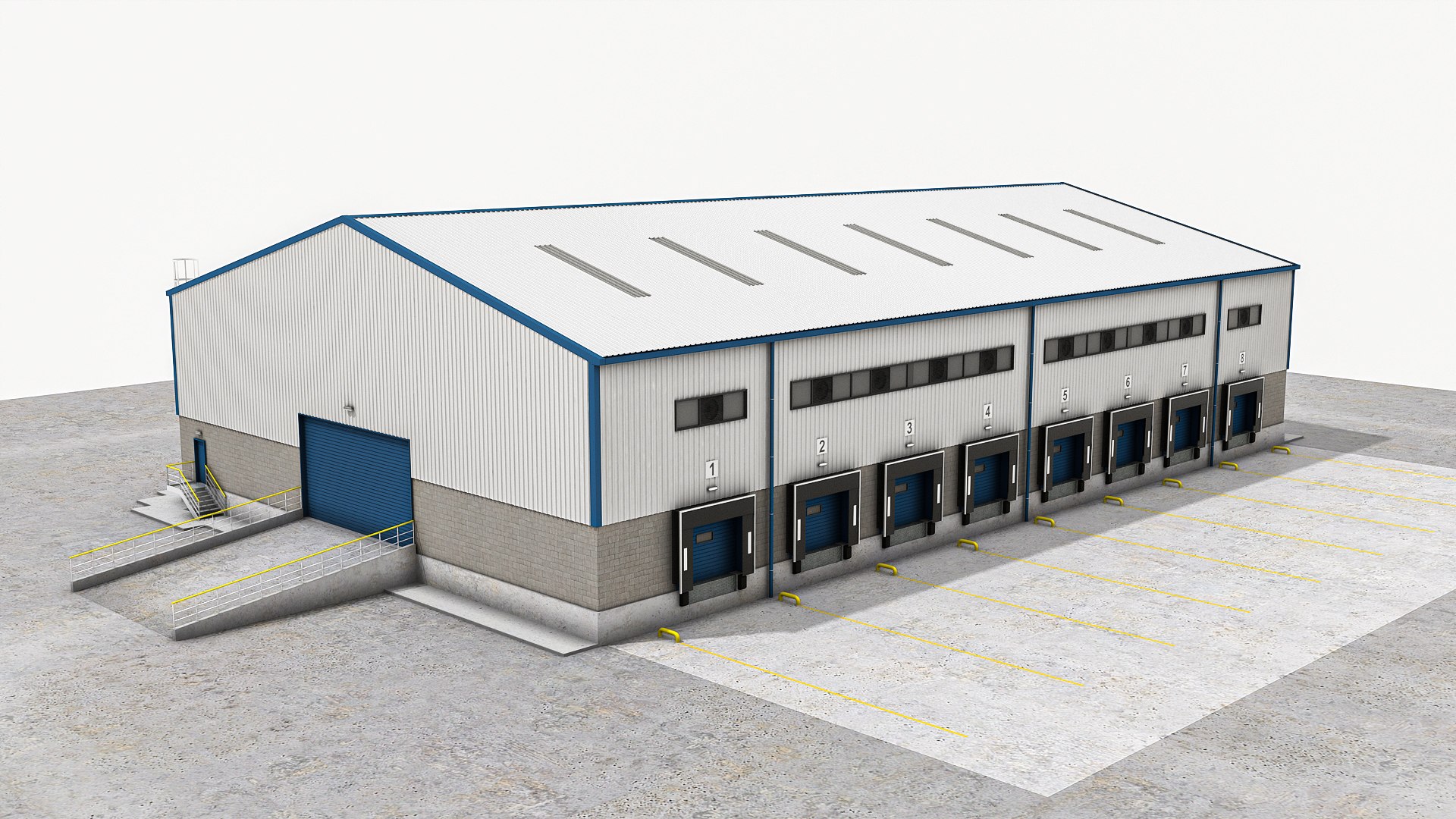 3D Model Industrial Buildings Bundle 01 - TurboSquid 2435814