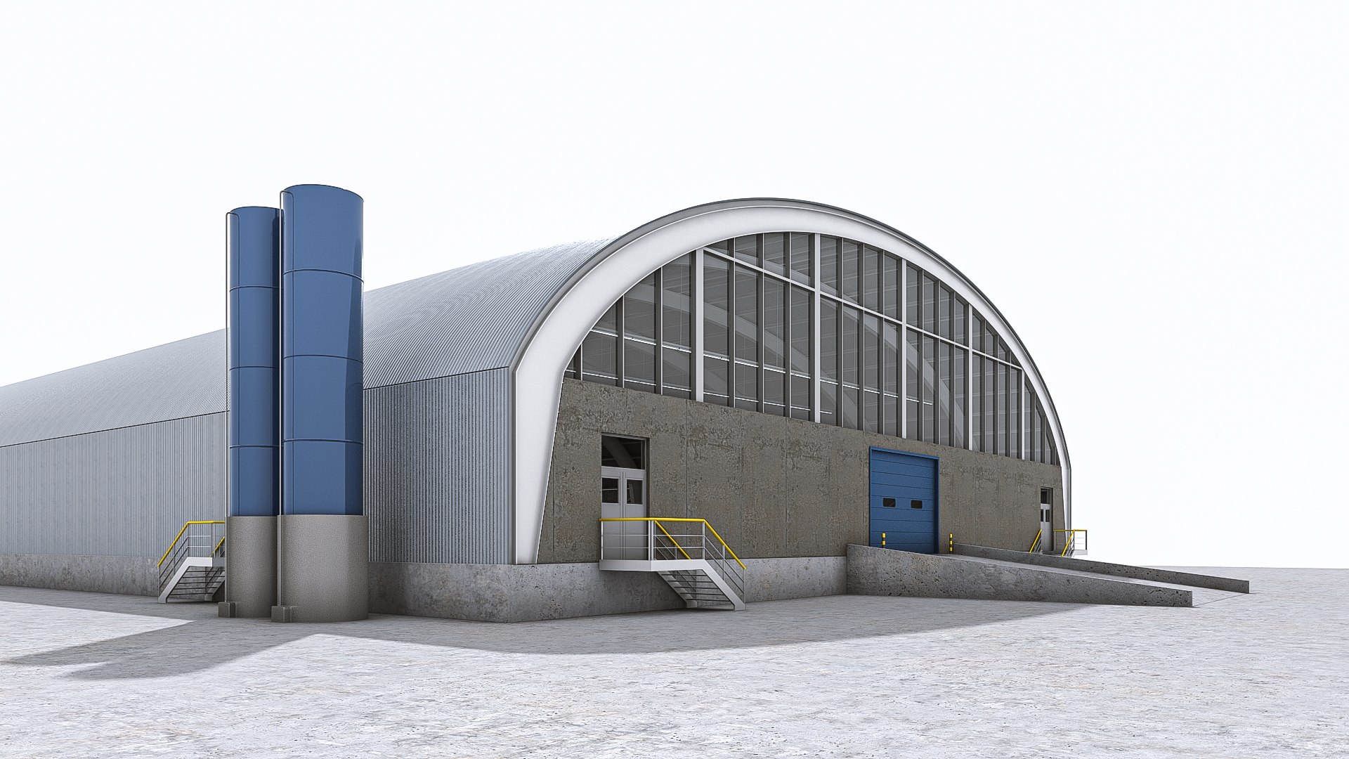 3D Model Industrial Buildings Bundle 01 - TurboSquid 2435814