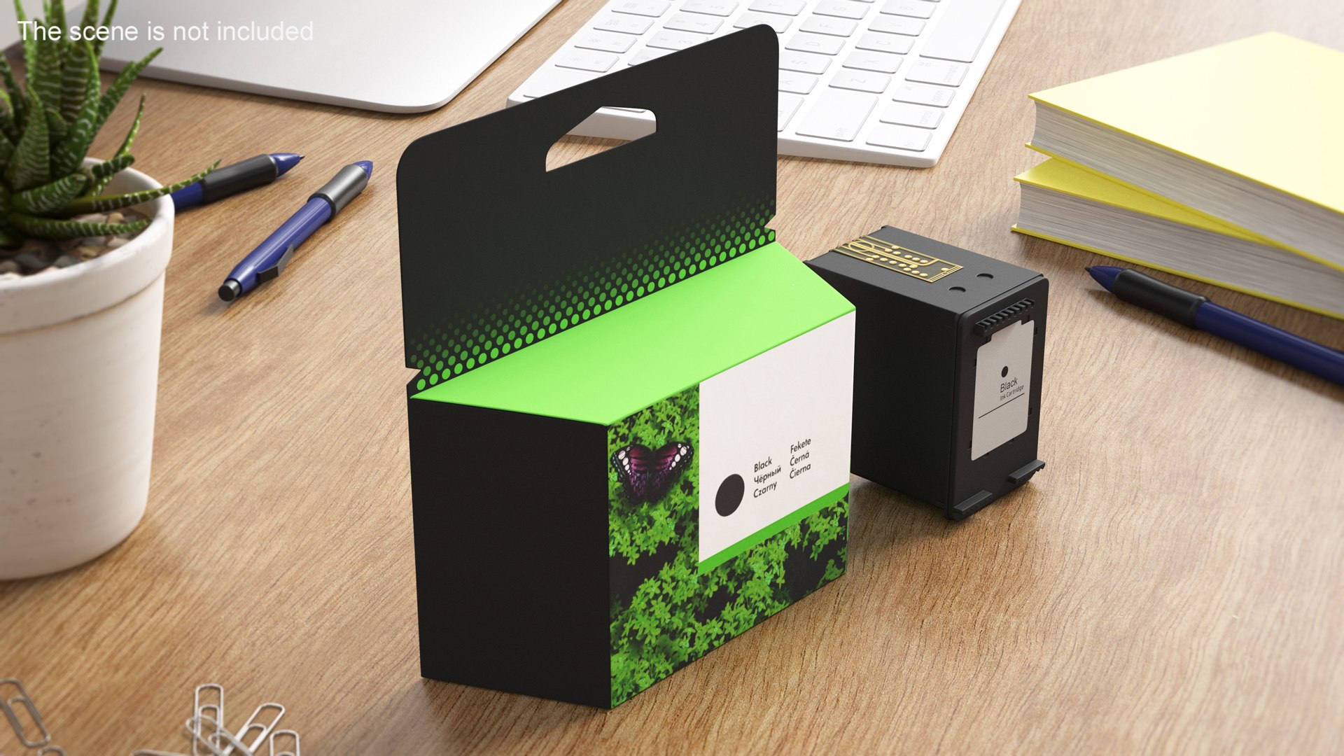 Box With Ink Cartridge Black 3D Model - TurboSquid 2164188