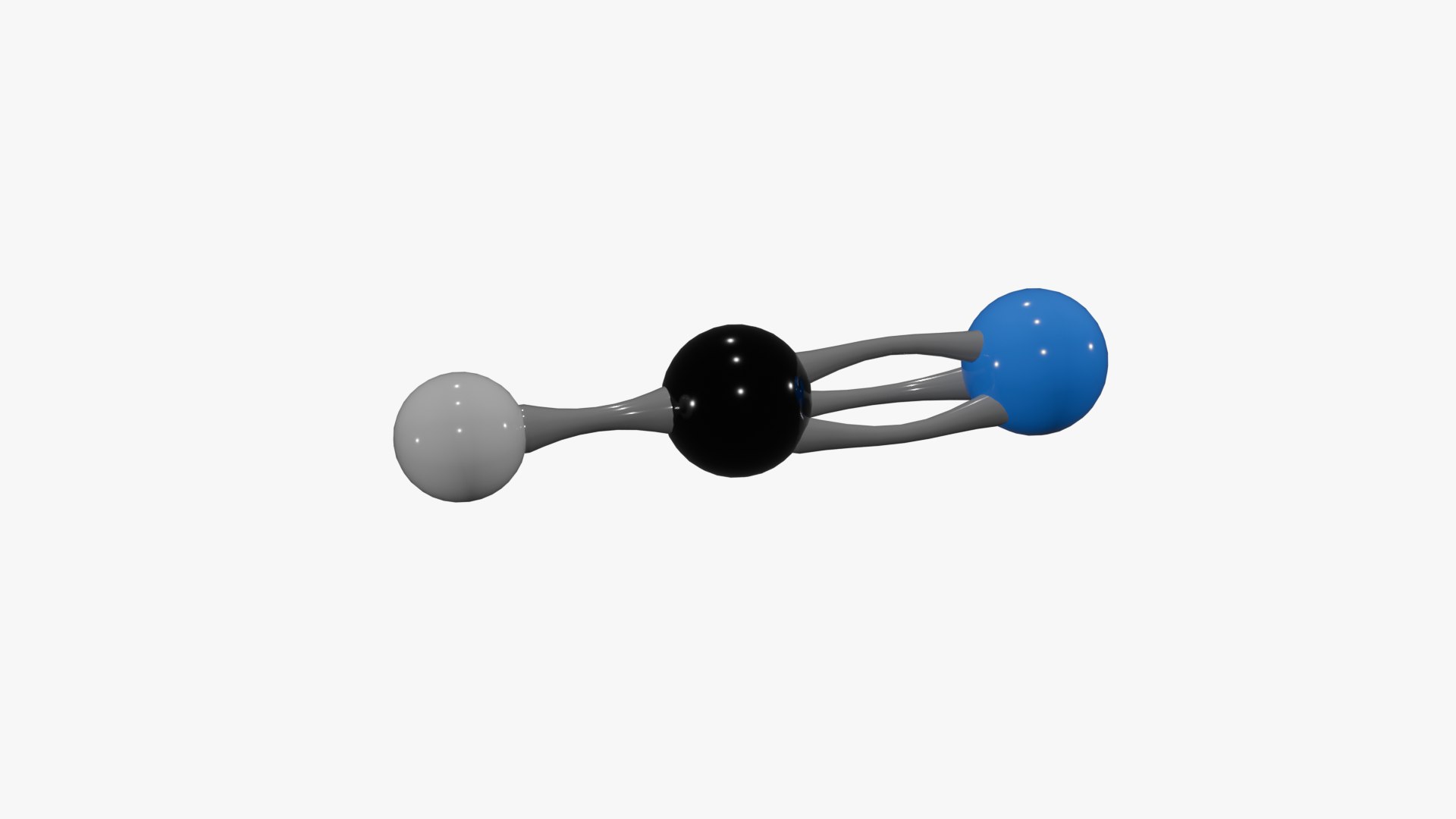 3D Hydrogen Cyanide Molecule - TurboSquid 2450947