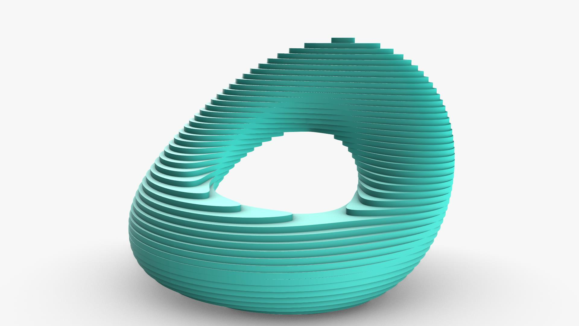 3D Sci-Fi Contour Form 04 - TurboSquid 2189160