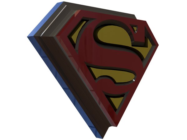 modelo 3d Logotipo sólido de Superman - TurboSquid 2162537