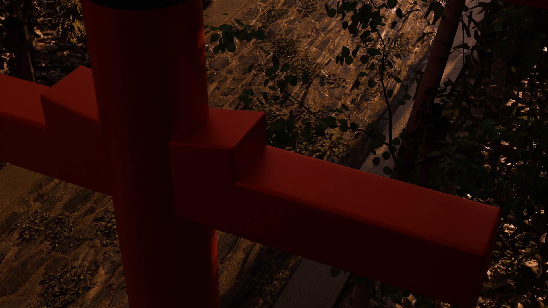 3D Model Japanese Torii Road - TurboSquid 2208980