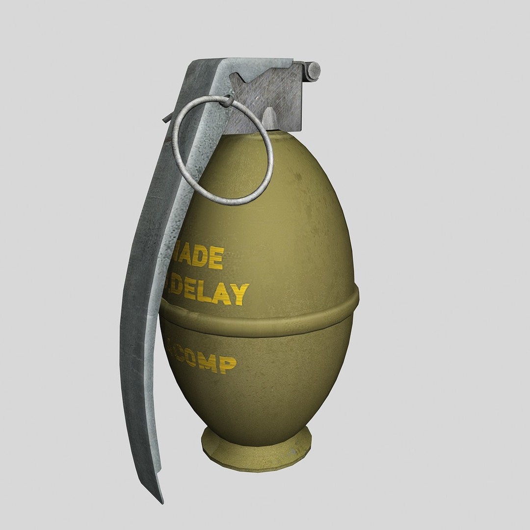3d model grenade