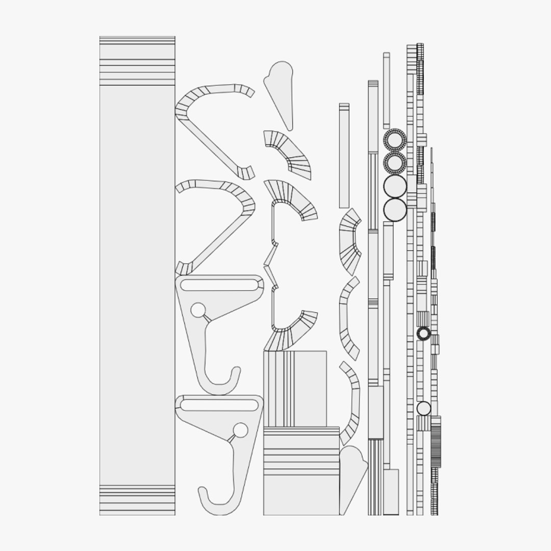 Basic Keychain With Strap - Geometry Only No Textures No Materials 3D ...