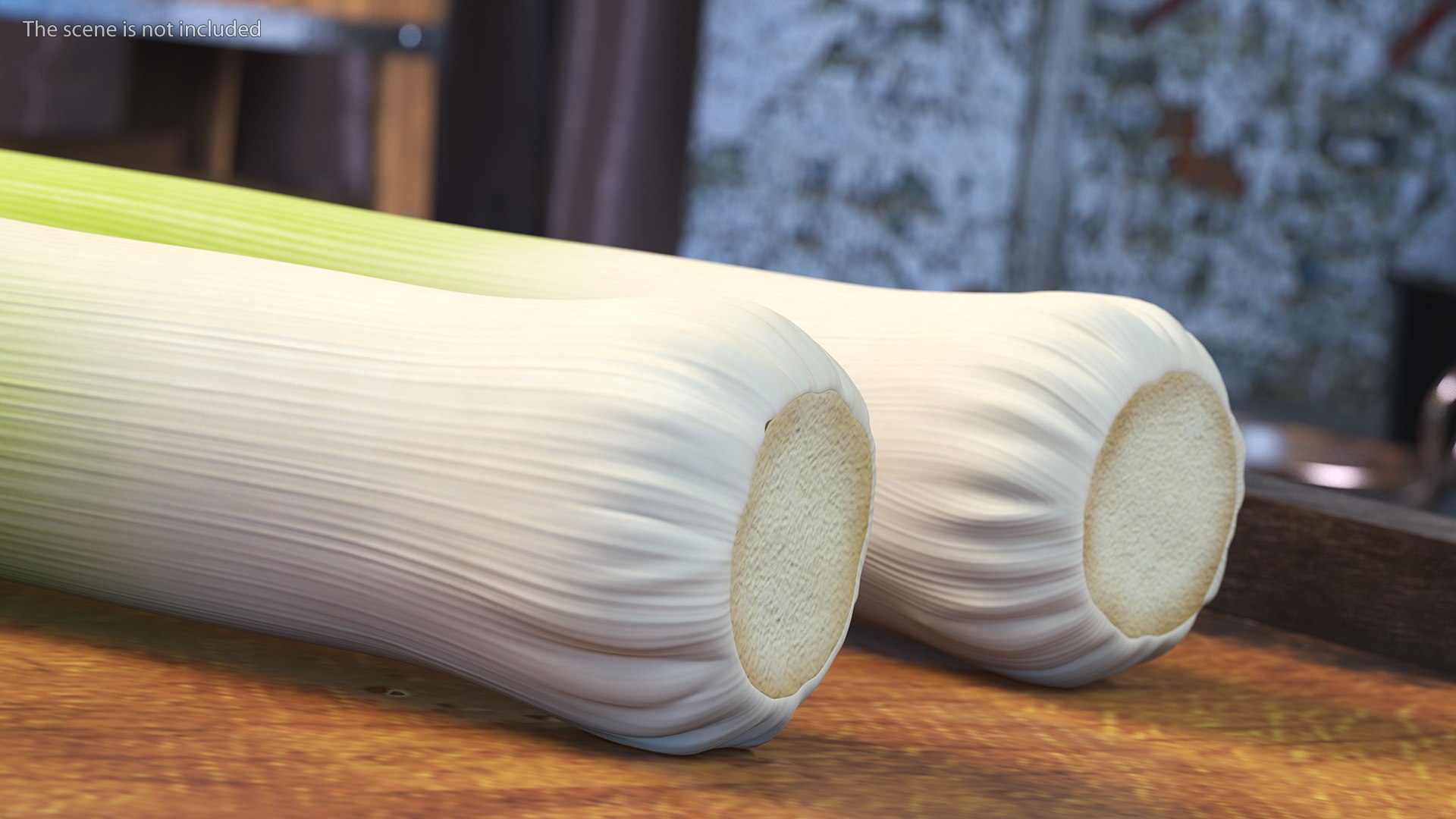 Cleaned And Cuted Leeks 3D - TurboSquid 1769274