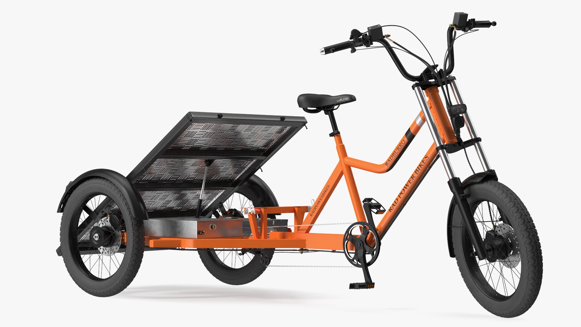 3D Rad Power Bike RadBurro With Flatbed Rigged - TurboSquid 1926097