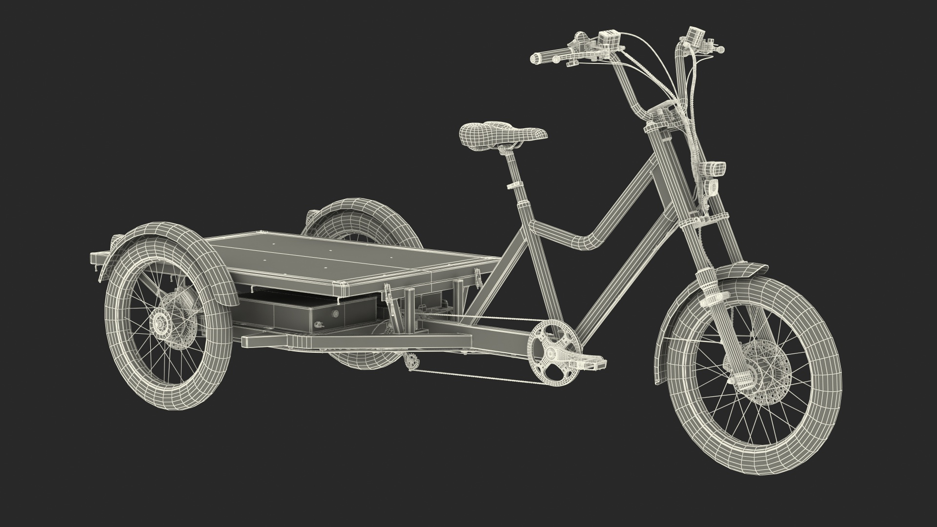3D Rad Power Bike RadBurro With Flatbed Rigged - TurboSquid 1926097