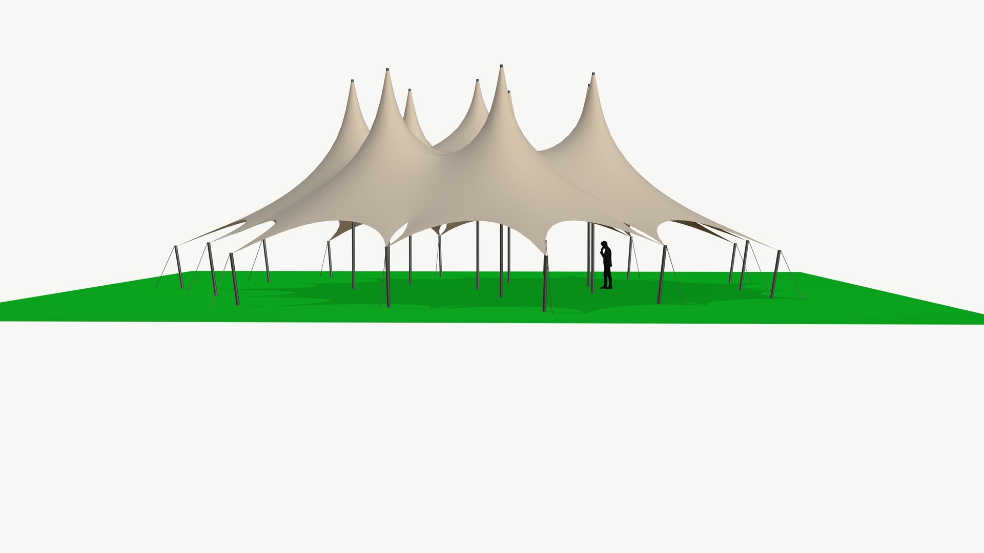 Structure Tensile Membrane Design 3D - TurboSquid 2123913