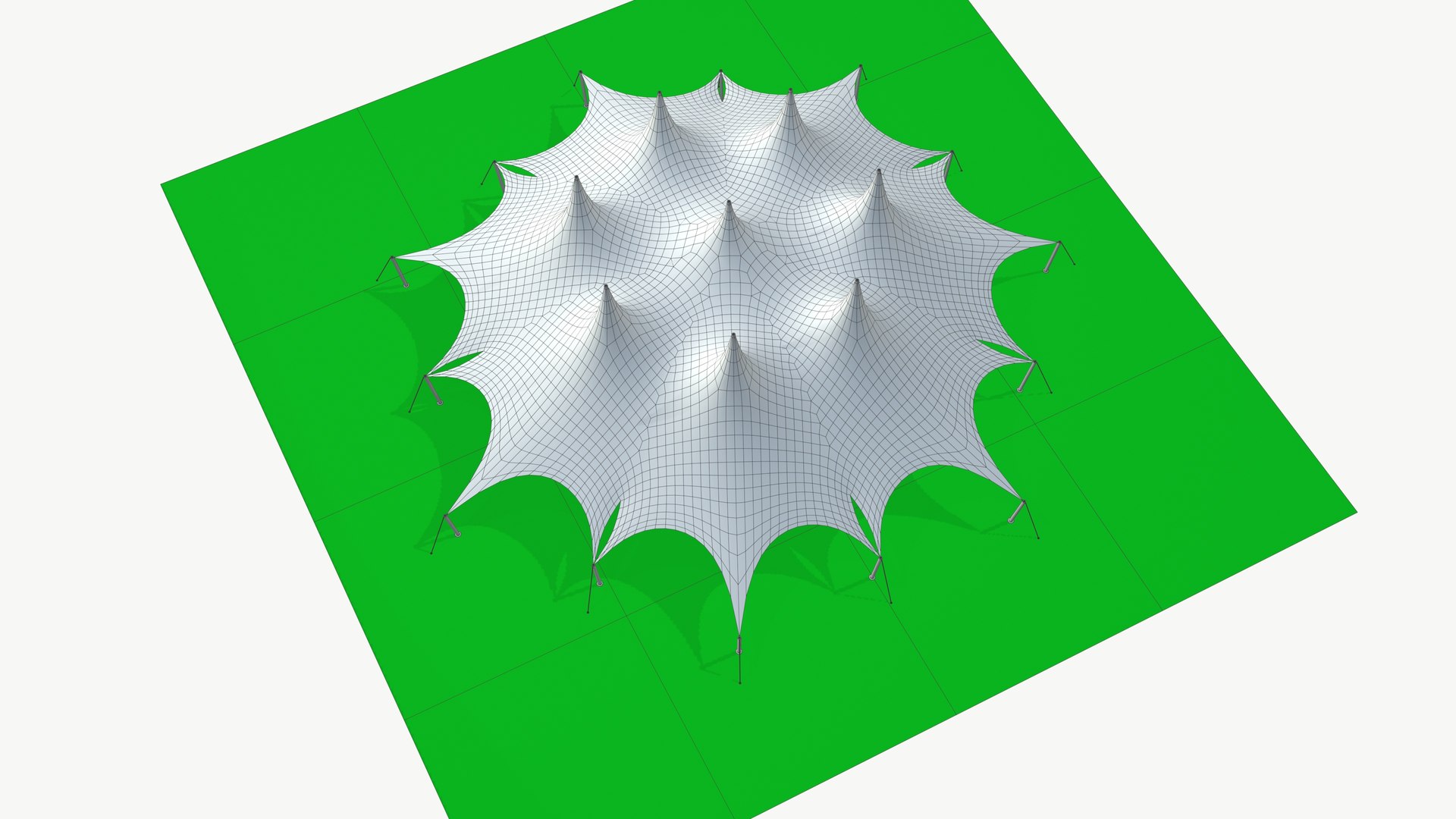 Structure Tensile Membrane Design 3D - TurboSquid 2123913