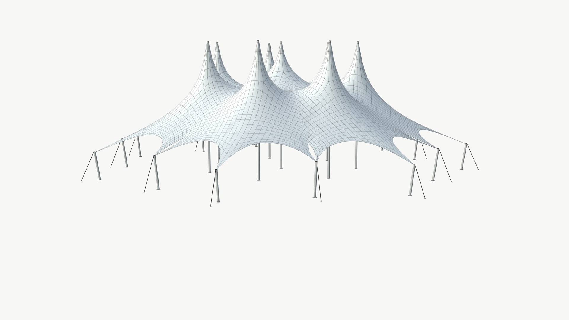 Structure Tensile Membrane Design 3D - TurboSquid 2123913