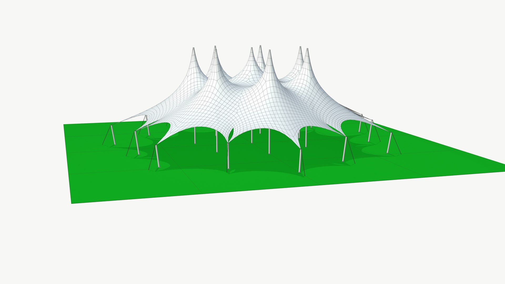 Structure Tensile Membrane Design 3D - TurboSquid 2123913