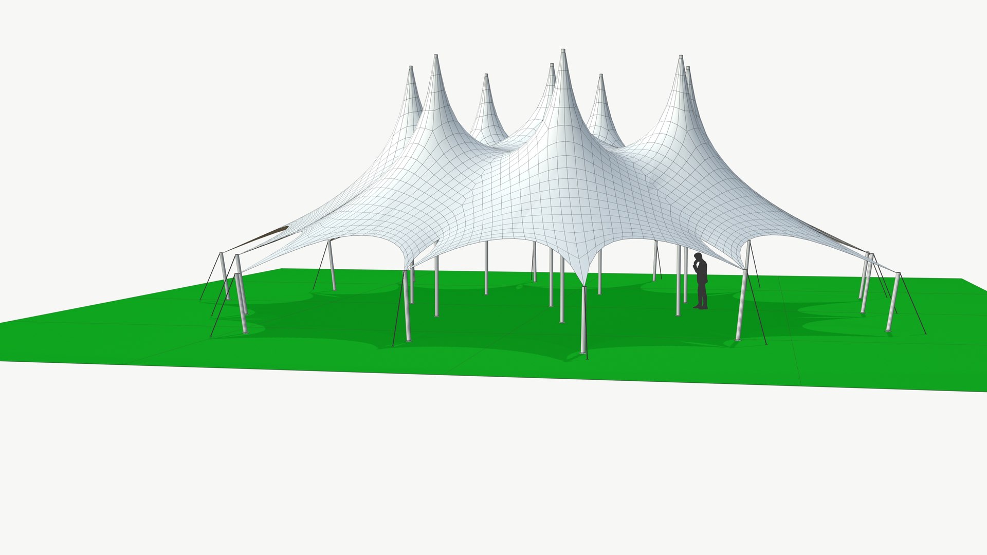 Structure Tensile Membrane Design 3D - TurboSquid 2123913