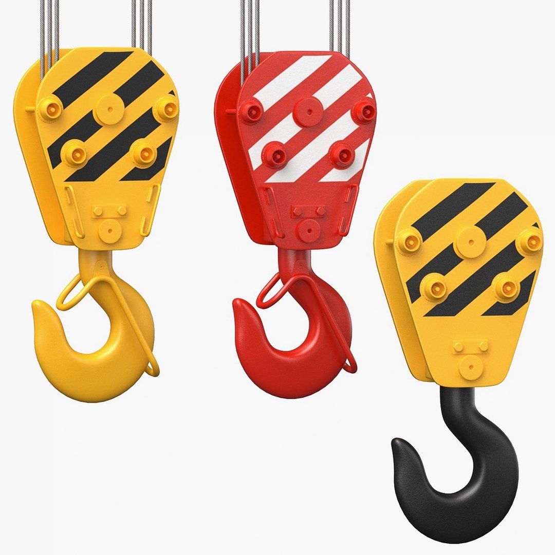 Crane Hooks Collection 3D Model - TurboSquid 2327065
