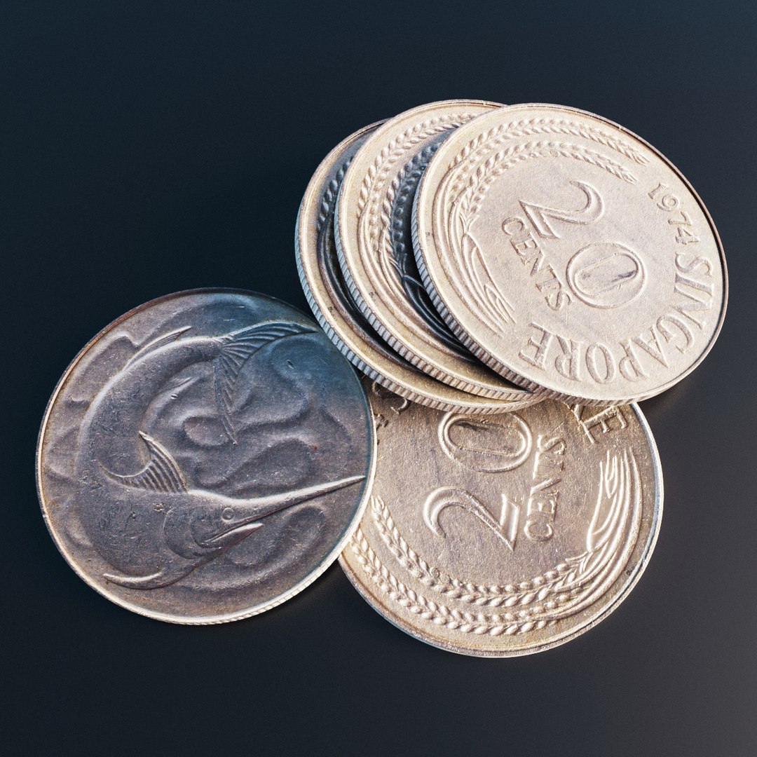 Singapore Cents Coin 3D - TurboSquid 2407906