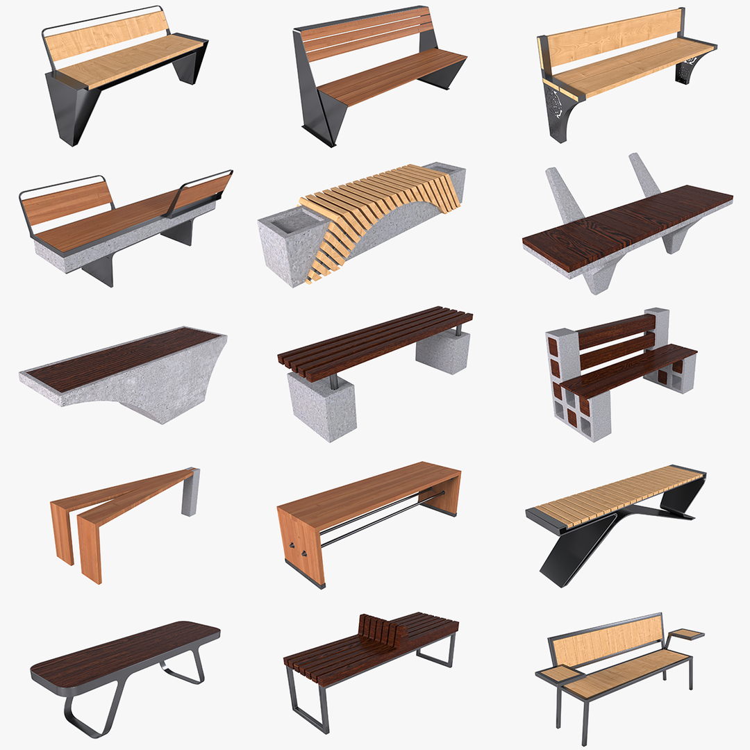 3D Bench Vol 1 - TurboSquid 1824980