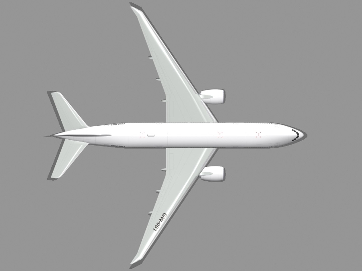 3d Boeing 777-200 Lr 777 Model