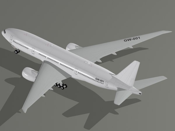3d boeing 777-200 lr 777 model