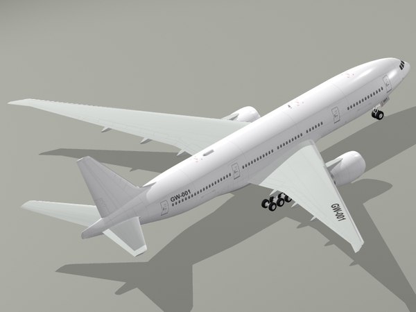 3d boeing 777-200 lr 777 model