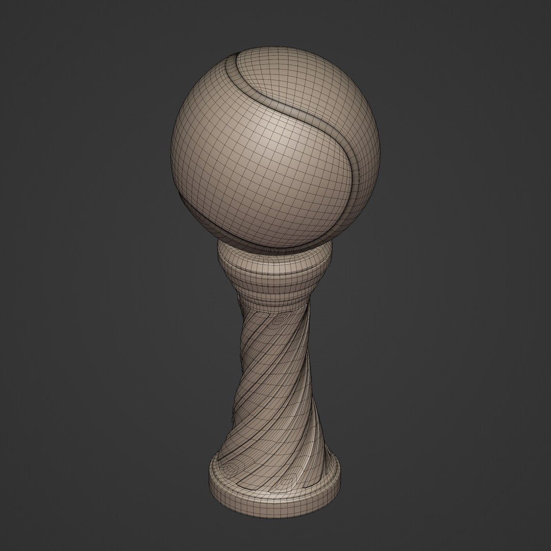 3D Tennis Trophy -- Original Design -- Ready For Printing Model ...