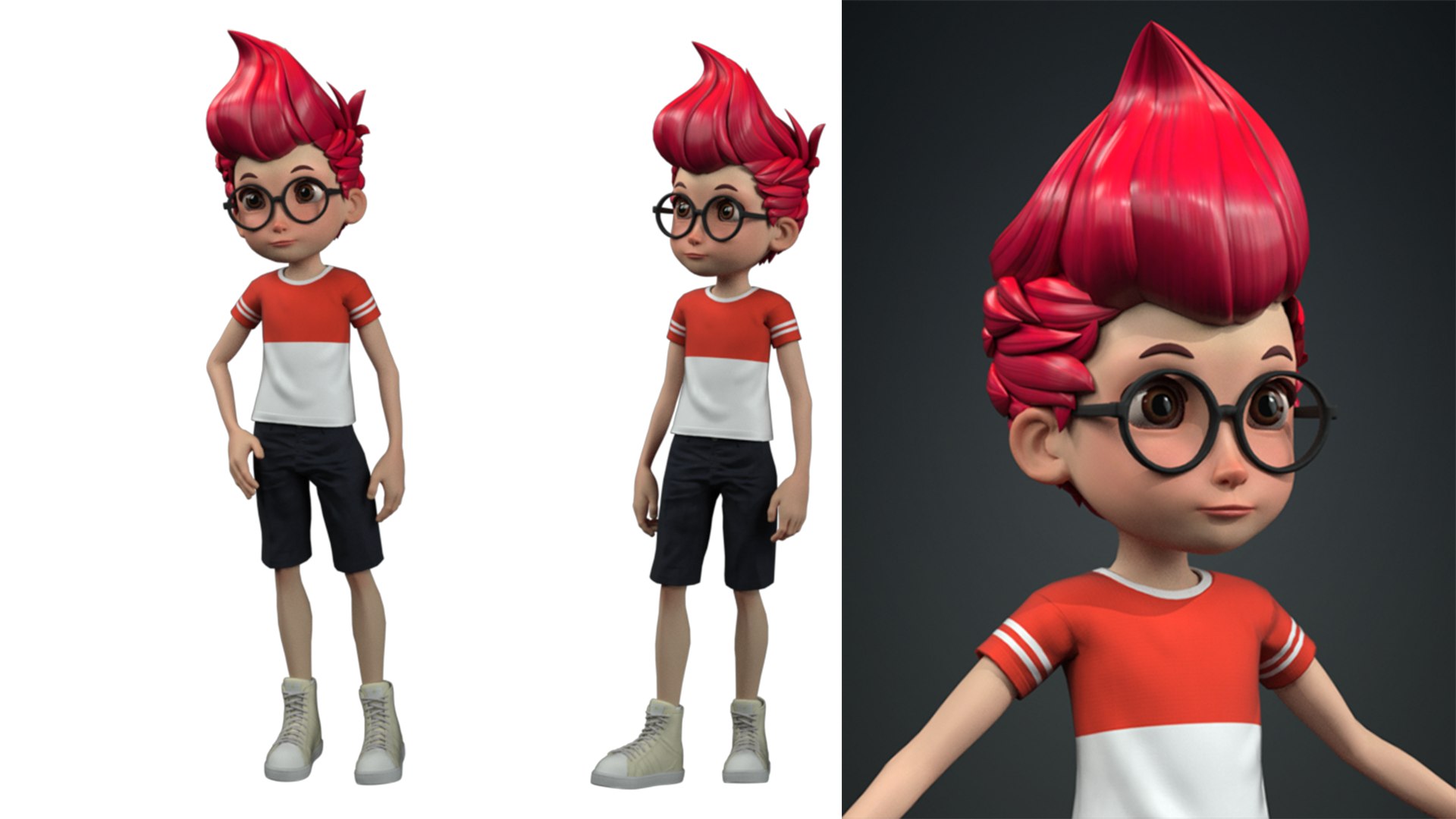 Cartoon Boy Rigged 3D Model Model - TurboSquid 2098310