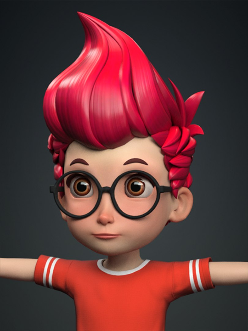 Cartoon Boy Rigged 3D Model Model - TurboSquid 2098310