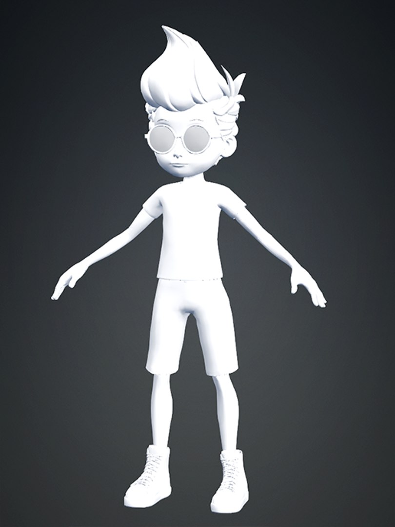 Cartoon Boy Rigged 3D Model Model - TurboSquid 2098310