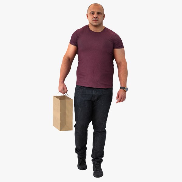 3D Arnold Casual Idle Spring Pose 02 With Bags model - TurboSquid 1904615