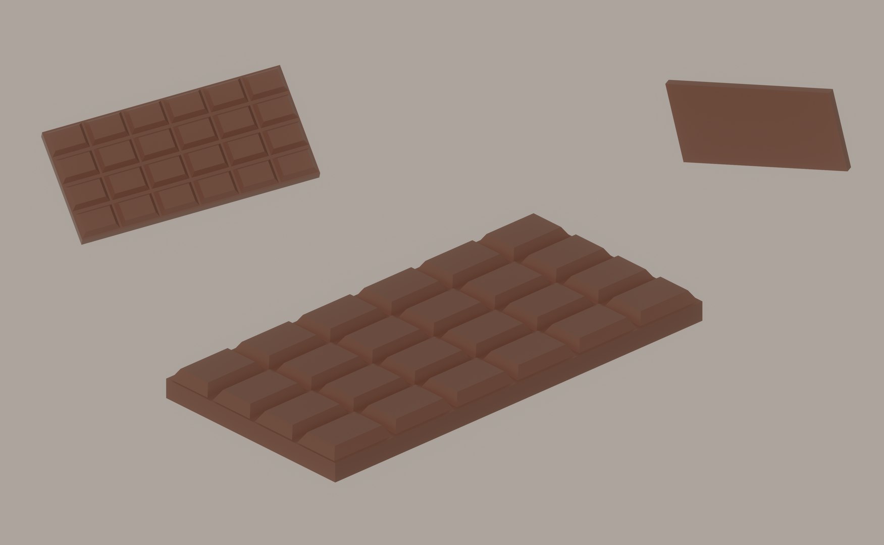 Chocolate Bar 3D Model - TurboSquid 2196927