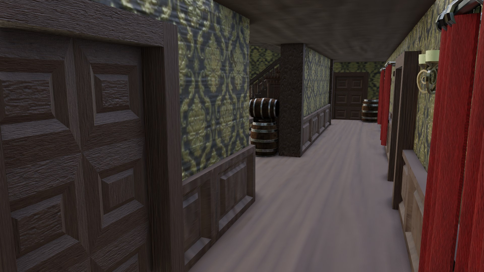 Western Saloon With Interior 3D - TurboSquid 1980448