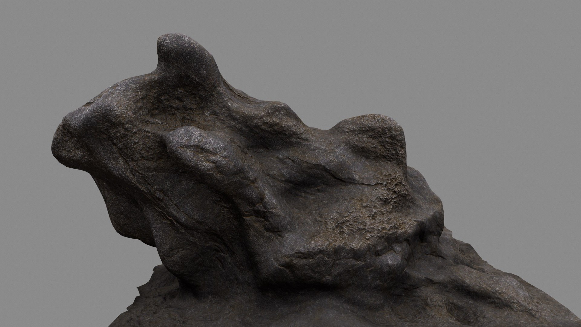 3d model rock mount