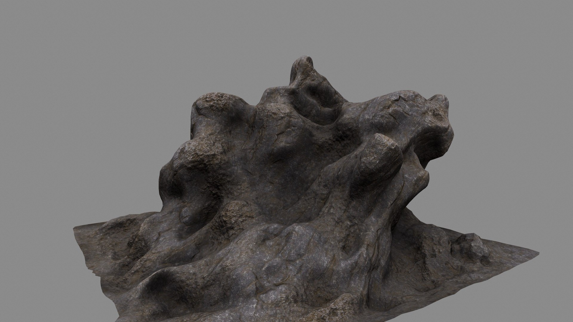 3d model rock mount